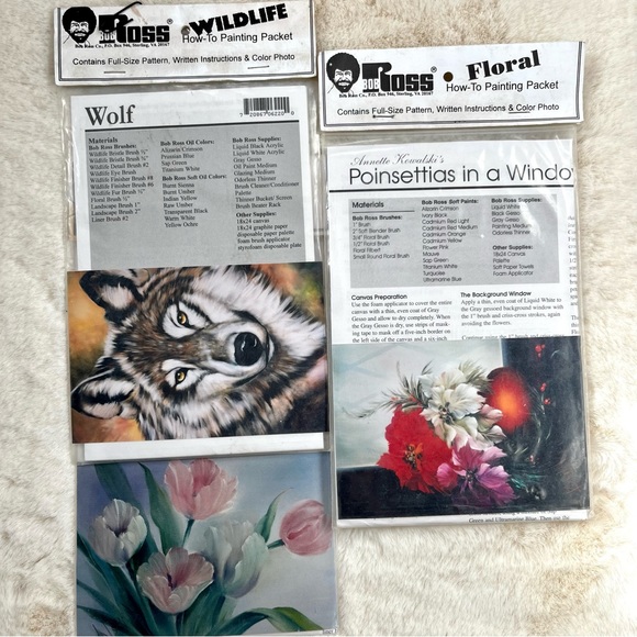 Bob Ross | Art | Bob Ross Howto Painting Packet X3 Bundle | Poshmark